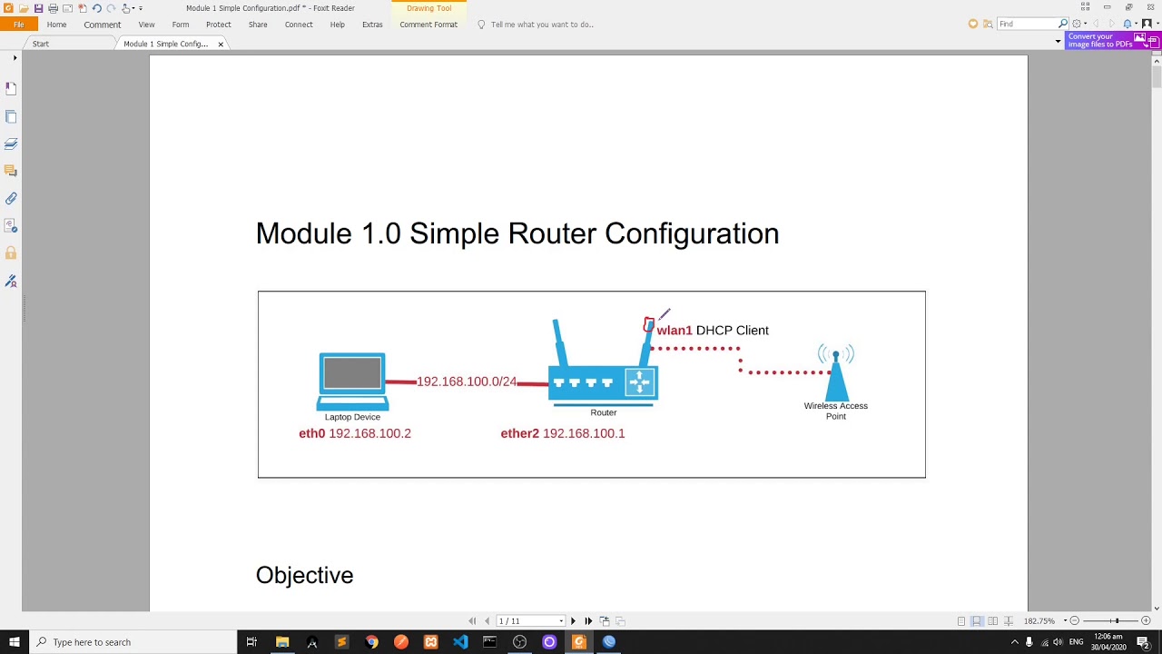 Module 1: Simple Router  Configuration
