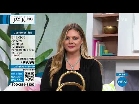 Jay King Gallery Collection Campitos Turquoise Pendant w...