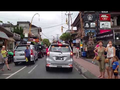 Grab Taxi ride from Bali Denpasar International Airport to Ubud center (2017-05-03)