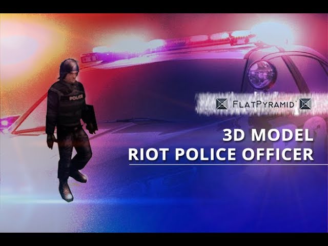 Riot_Police Officer_3DModel 3D Model - FlatPyramid