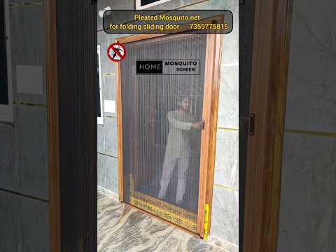 Mosquito nets for folding sliding door Windows balconies #hyderabad #viralvideo #homemosquitoscreen