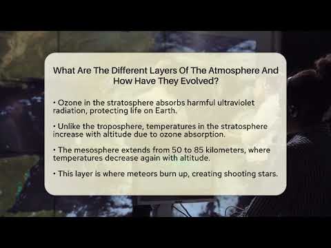What Are The Different Layers Of The Atmosphere And How Have They Evolved? - Weather Watchdog