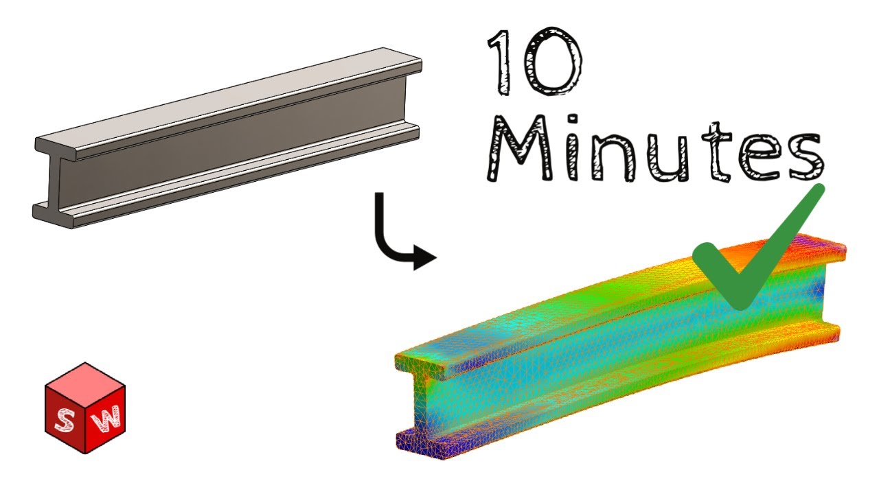 Efficient Solidworks Simulation Tutorial [Steel Structure] | Solidworks FEA Analysis