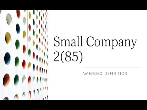 Small Company "new definition"
