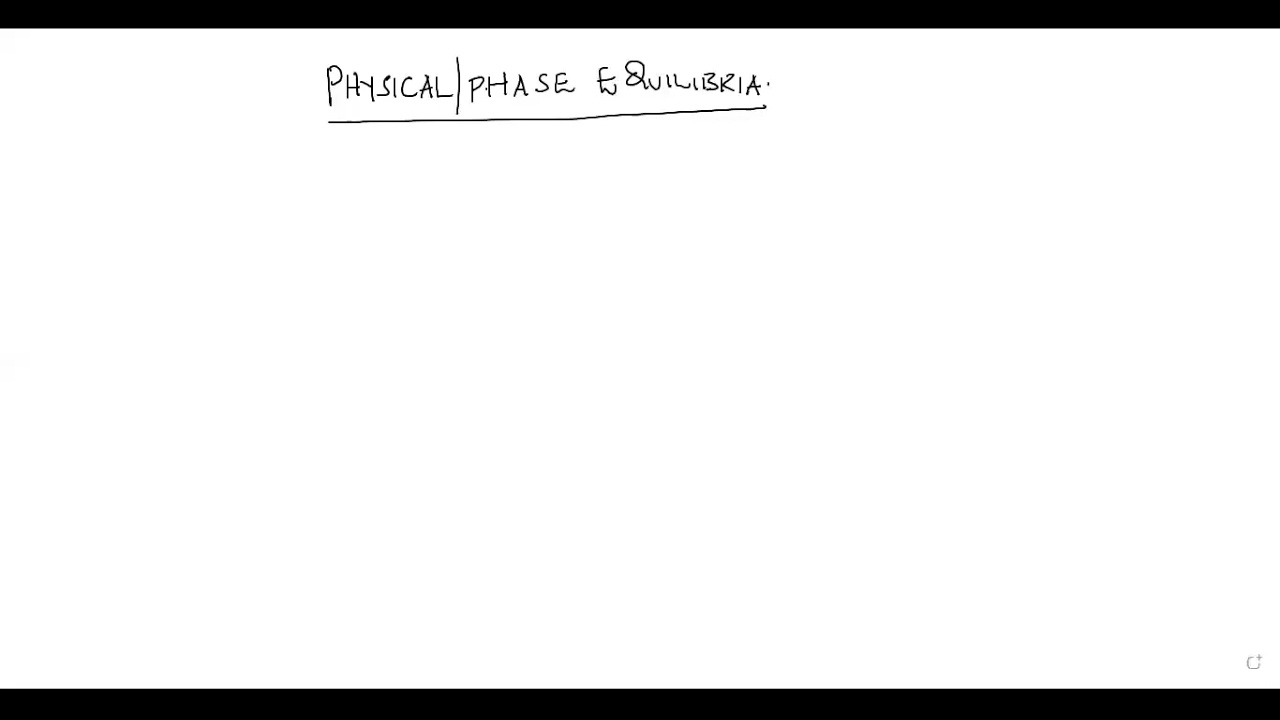 PHASE EQUILIBRIA ( LESSON 1)