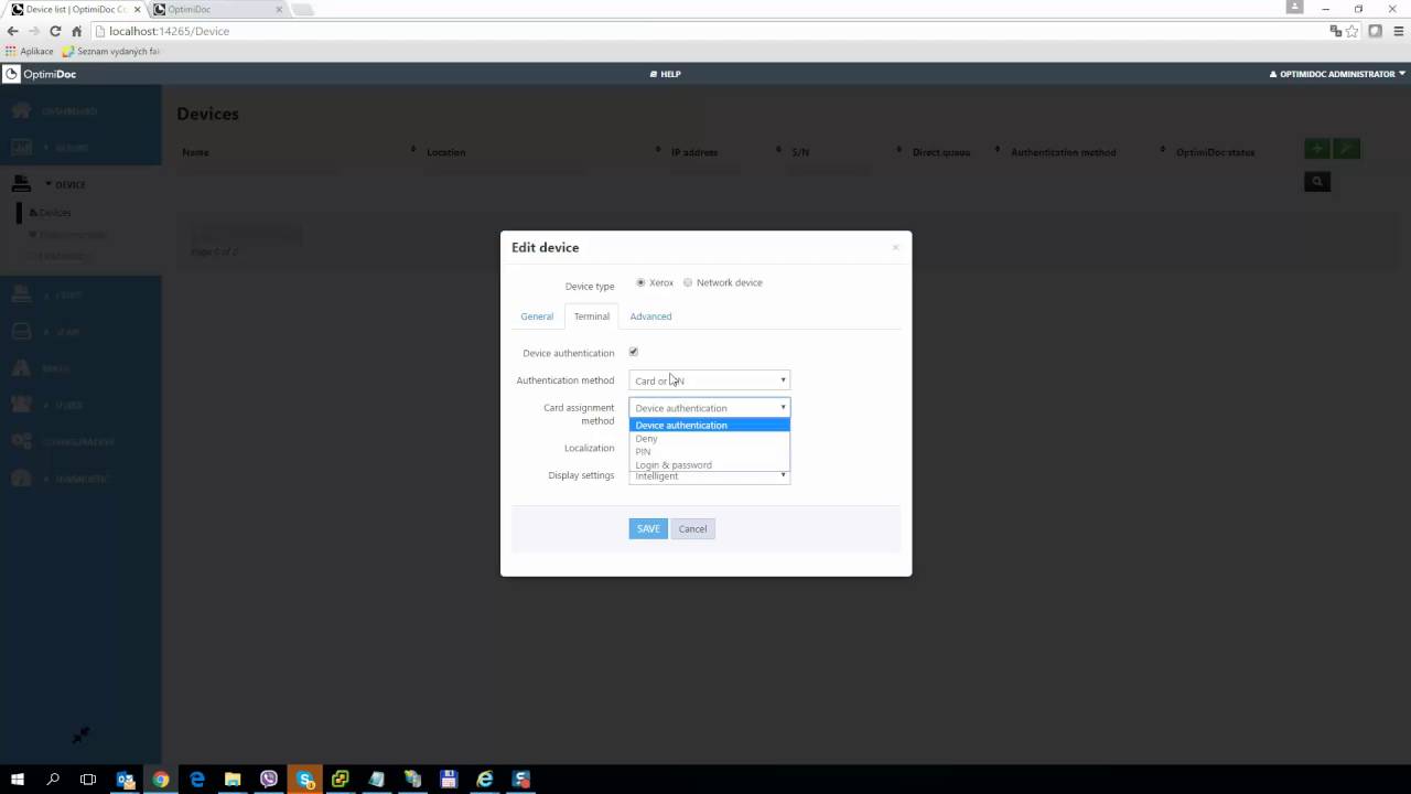 5  OptimiDoc Guide -  Device configuration