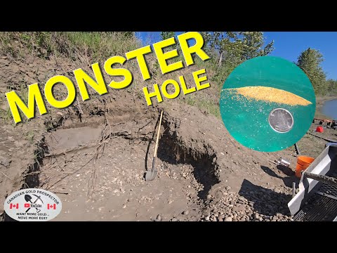 Gold Prospection On The North Saskatchewan River : Monster Hole.