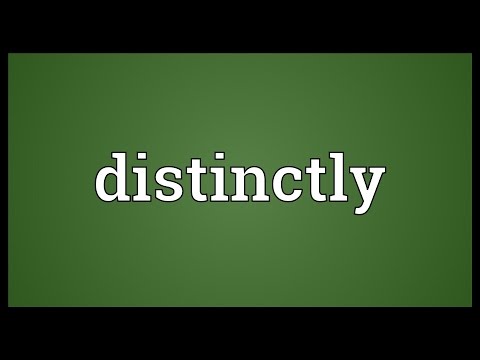 Distinctly Meaning