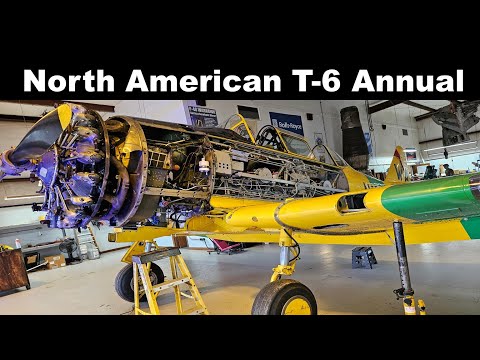 North American T-6 Annual Maintenance procedures