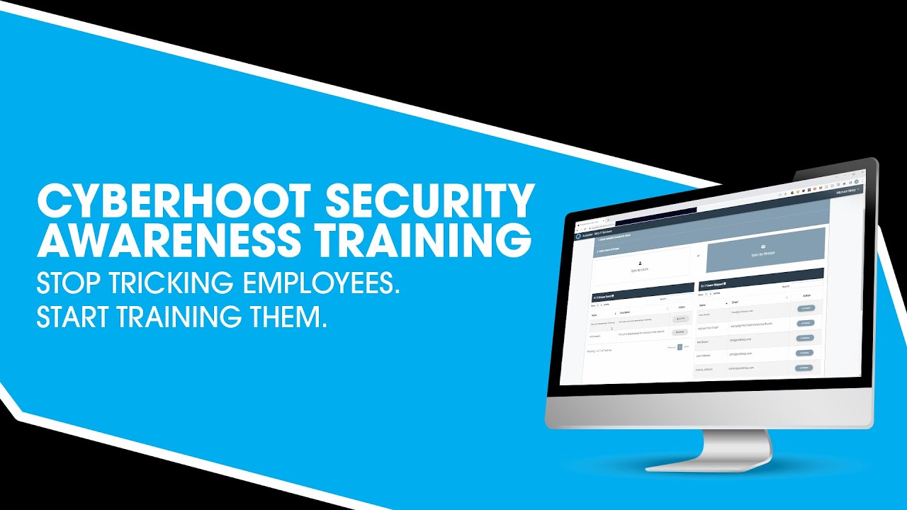 CyberHoot Security Awareness Training: Stop tricking employees. Start training them.