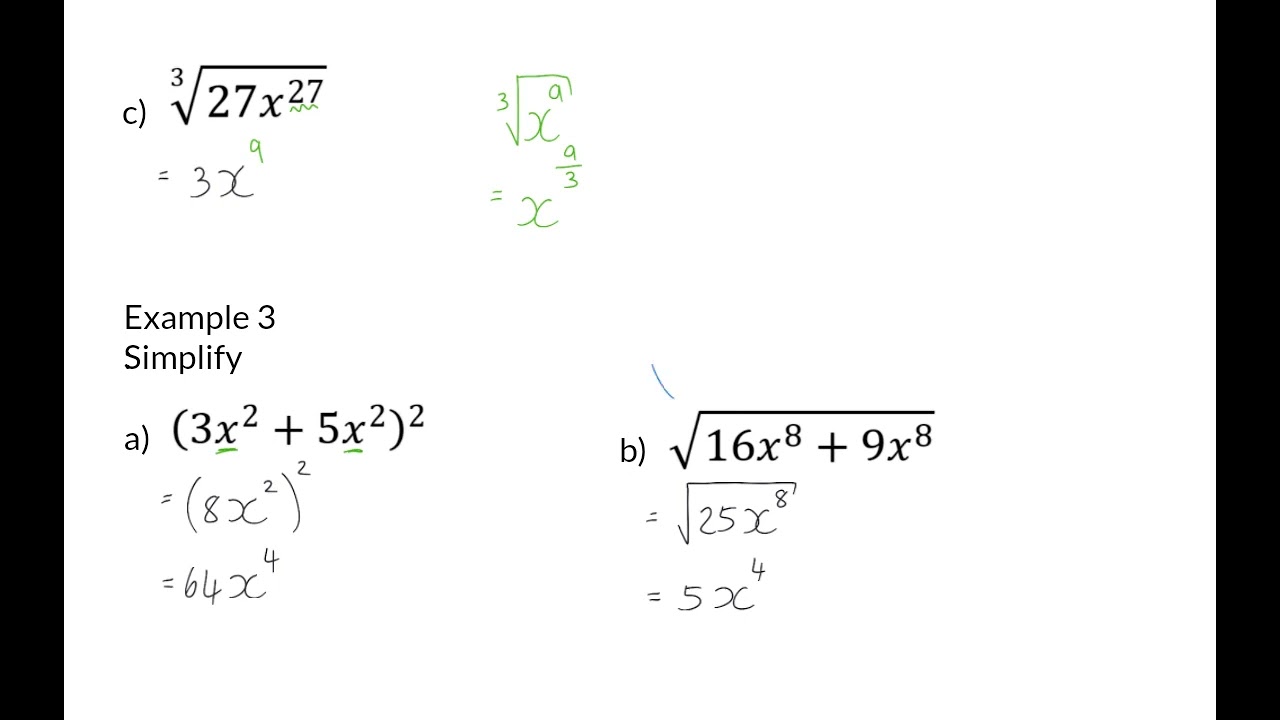 05 Squares, cubes, square roots and cube roots