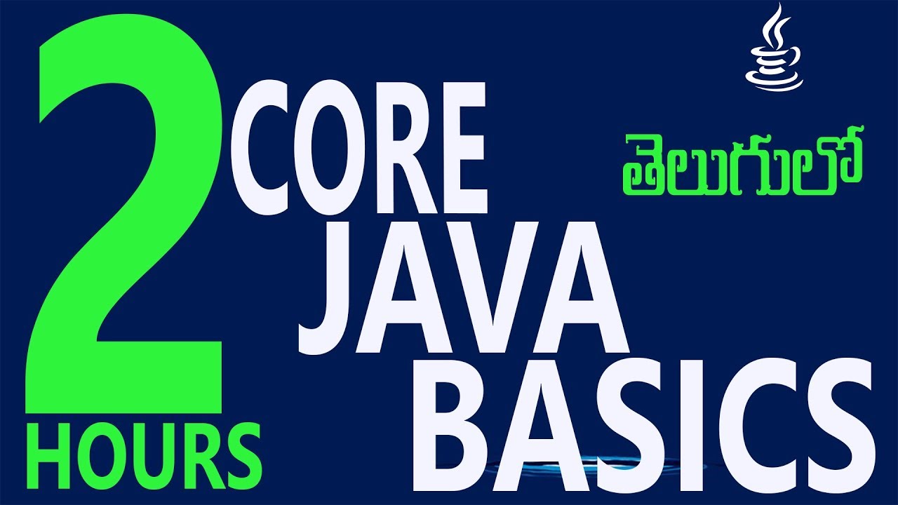 Java In Telugu INTRODUCTION TO JAVA PART 1