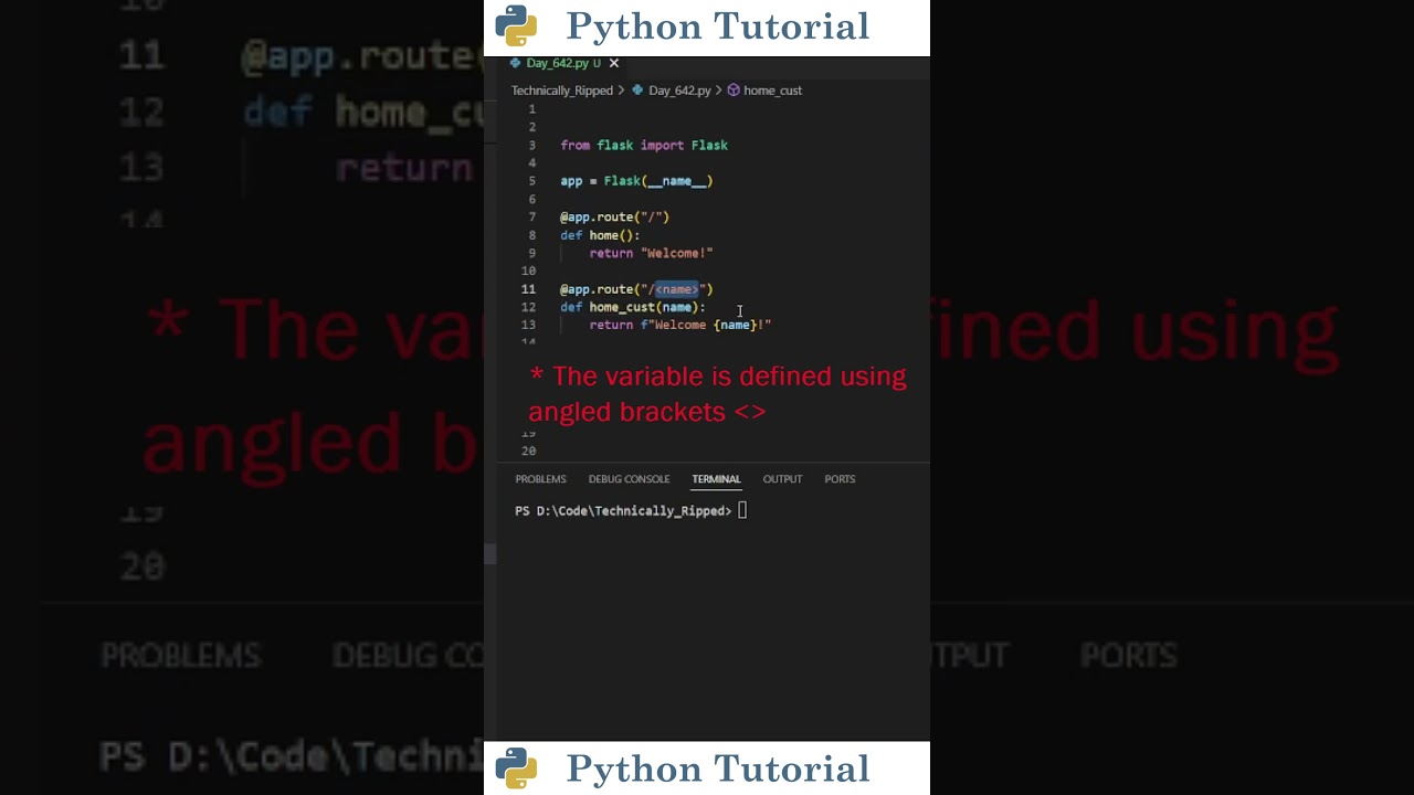 Flask URL Variables Explained | Python Tutorial