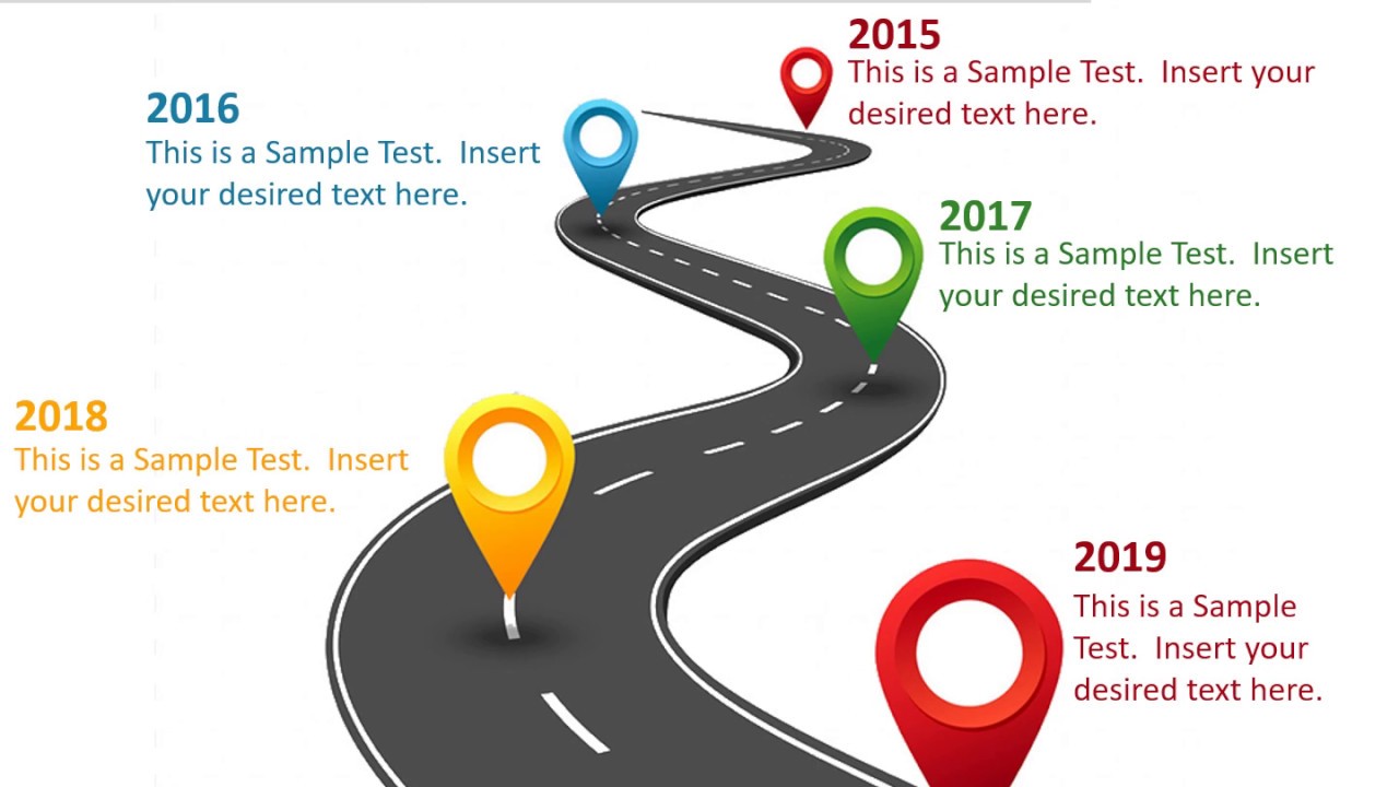 Yearly Timeline Milestones for PowerPoint