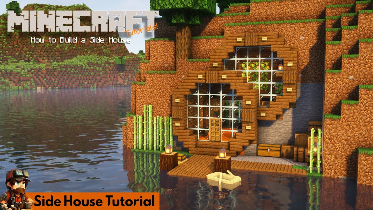 Minecraft : How to build a SIDE HOUSE - Minecraft : SIDE HOUSE TUTORIA ...
