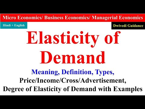 Elasticity of Demand, degree of elasticity of demand, Price elasticity, elasticity of demand b.com
