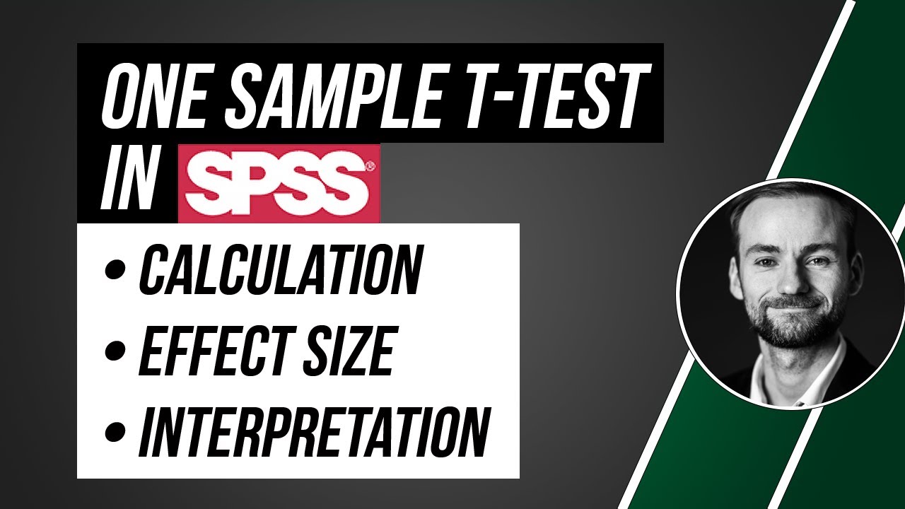 One sample t-Test in SPSS - calculation and interpretation