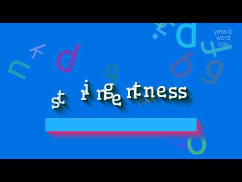 STRINGENTNESS - HOW TO PRONOUNCE IT? #stringentness
