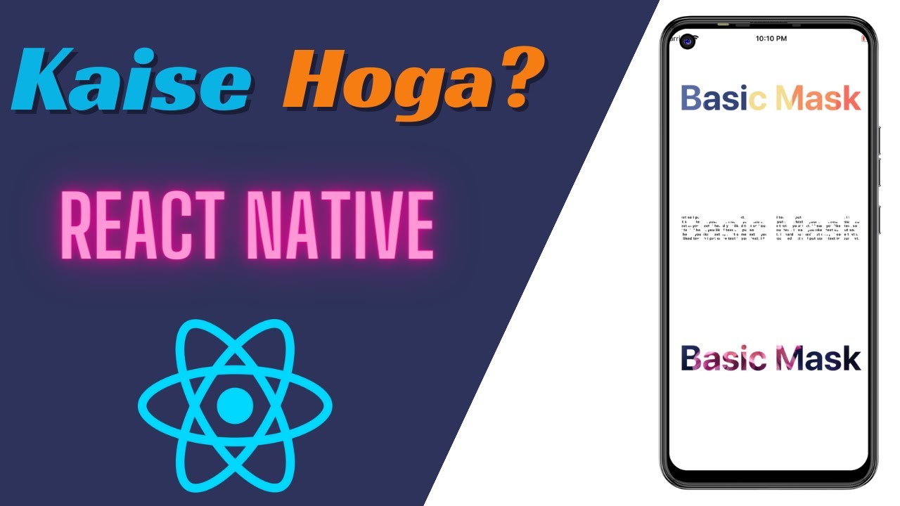 Enhance Text Styling in React Native using @react-native-masked-view/masked-view
