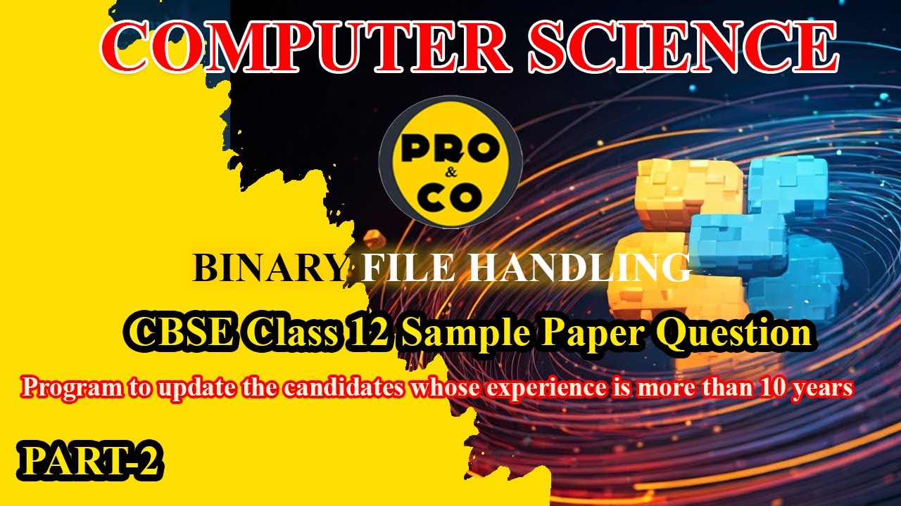 Python Tutorial to Update Specific Data in Binary File #python #cbseclass12  #pythontutorial #code