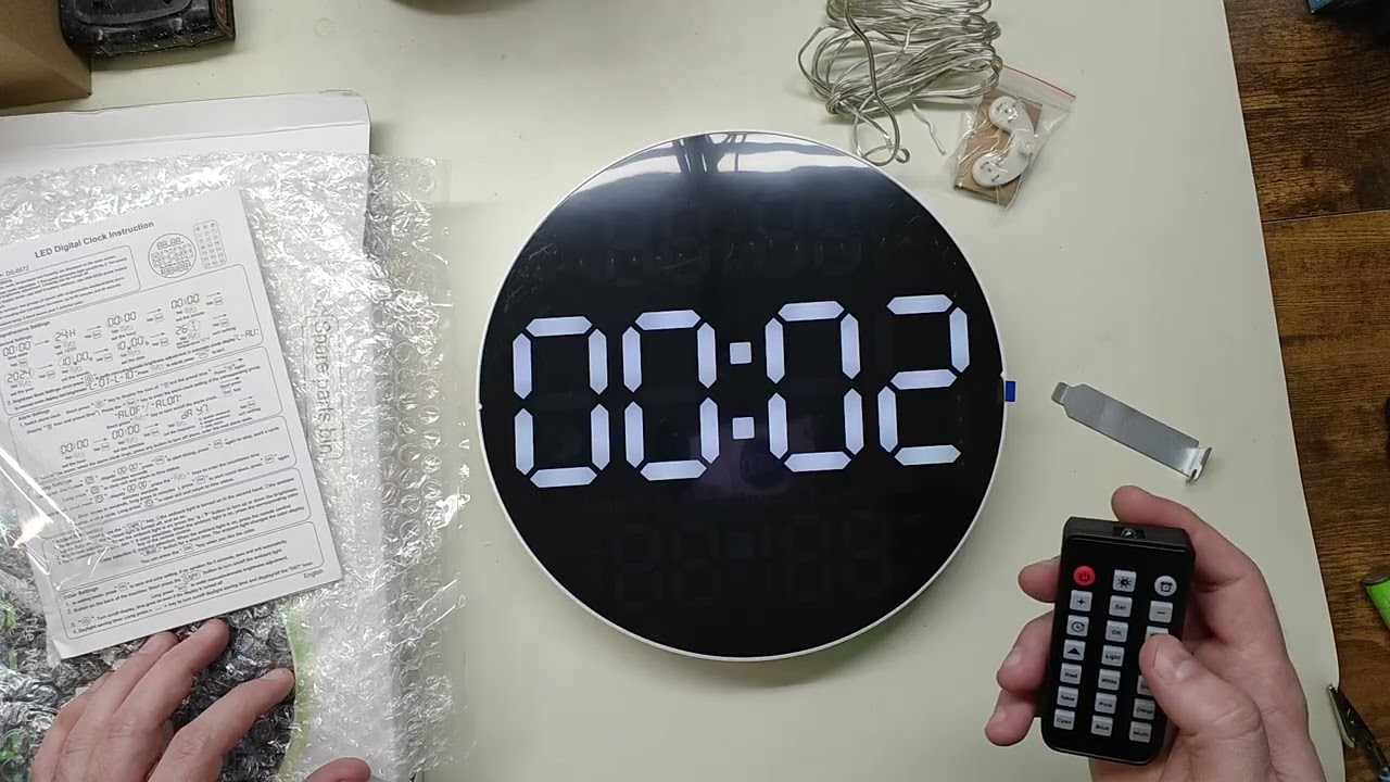 #unboxing #glokuuca 10 Inch Large Digital Wall Clock #amazon #amazonvine #notalking #asmr