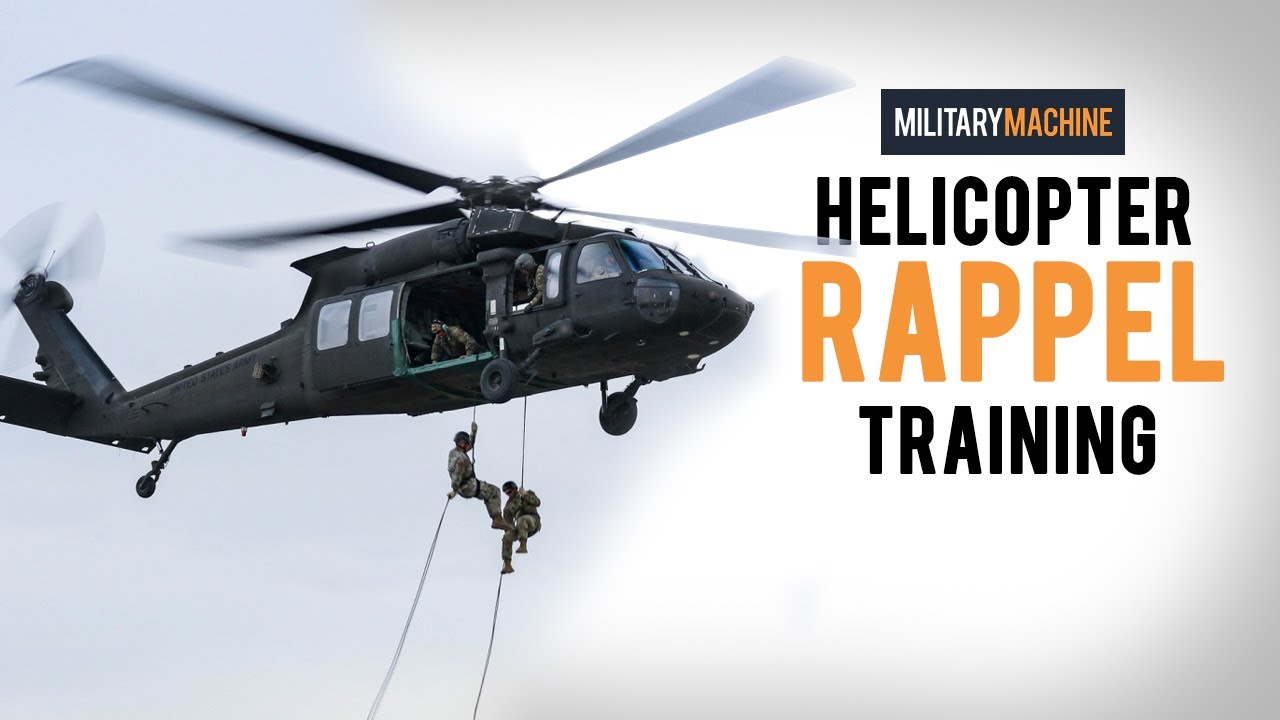 Helicopter Rappel Training (Military Machine)
