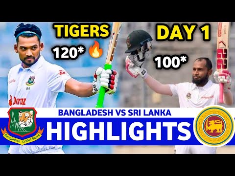 Bangladesh Vs Sri Lanka 1st Test Day 1 Highlights 2025 | BAN VS SL Highlights