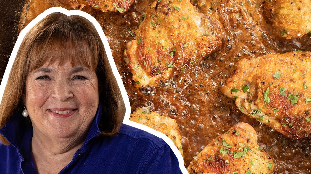Barefoot Contessa Makes Crispy Chicken Thighs With Creamy Mustard Sauce ...