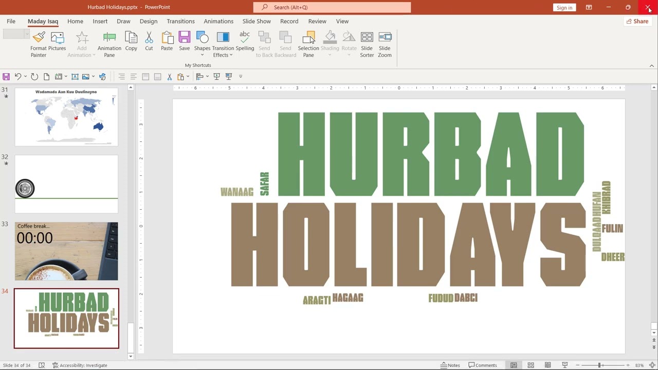 KOORSO CUSUB - Microsoft PowerPoint 2021 – Intermediate  - HADA DALBO