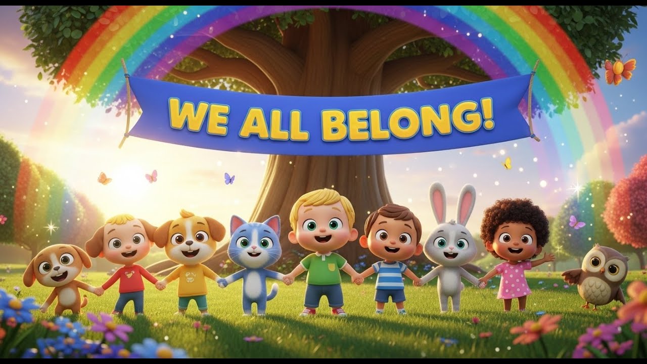 We All Belong  Heartwarming Kids Song About Inclusion & Kindness