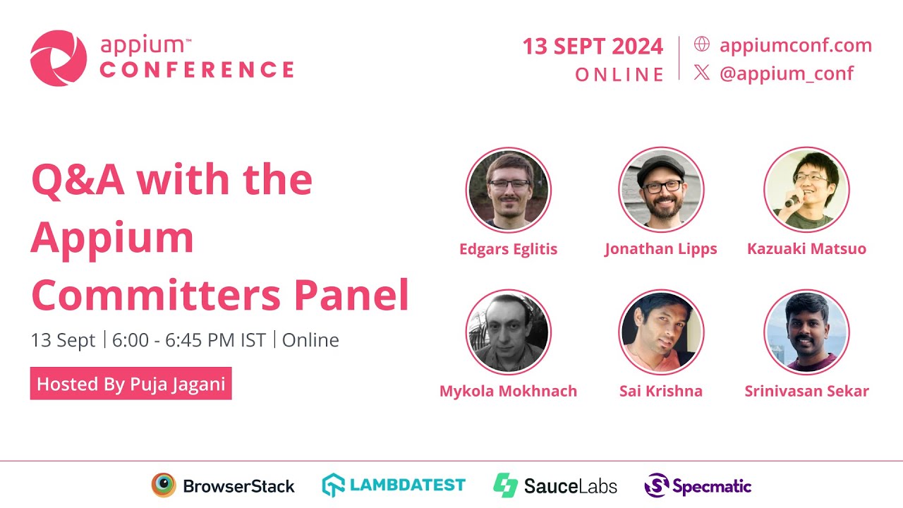 Q&A with the Appium Committers [Panel] #AppiumConf 2024