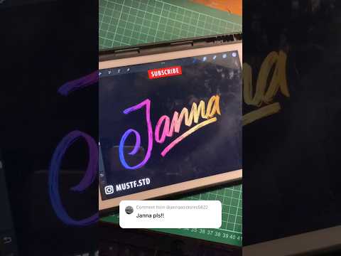 Writing My Subscribers Names || Janna #sorts #letteringbymustf