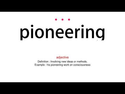 How to pronounce pioneering - Vocab Today