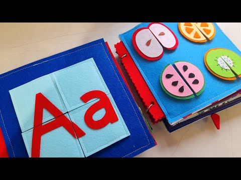 Educational Sensory Quiet Book Busy Book for Toddlers