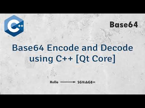 How to do Base64 Encode and Decode using C++ [Qt Core]