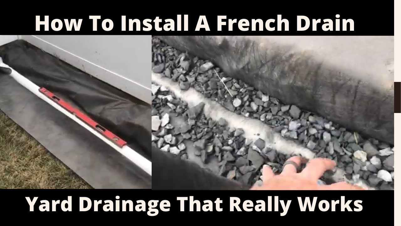 French Drain System Done Right- Drainage System That Really Works Forever