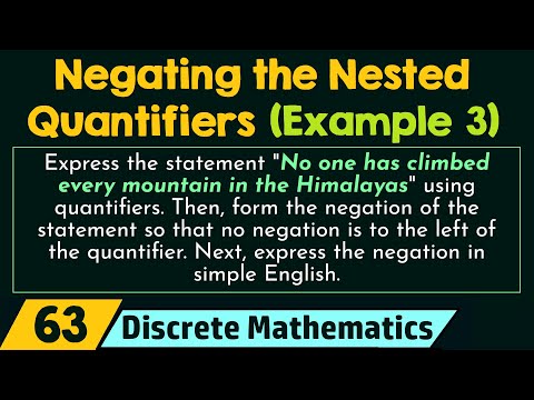 Learn Negating the Nested Quantifiers Example 3 - Mind Luster