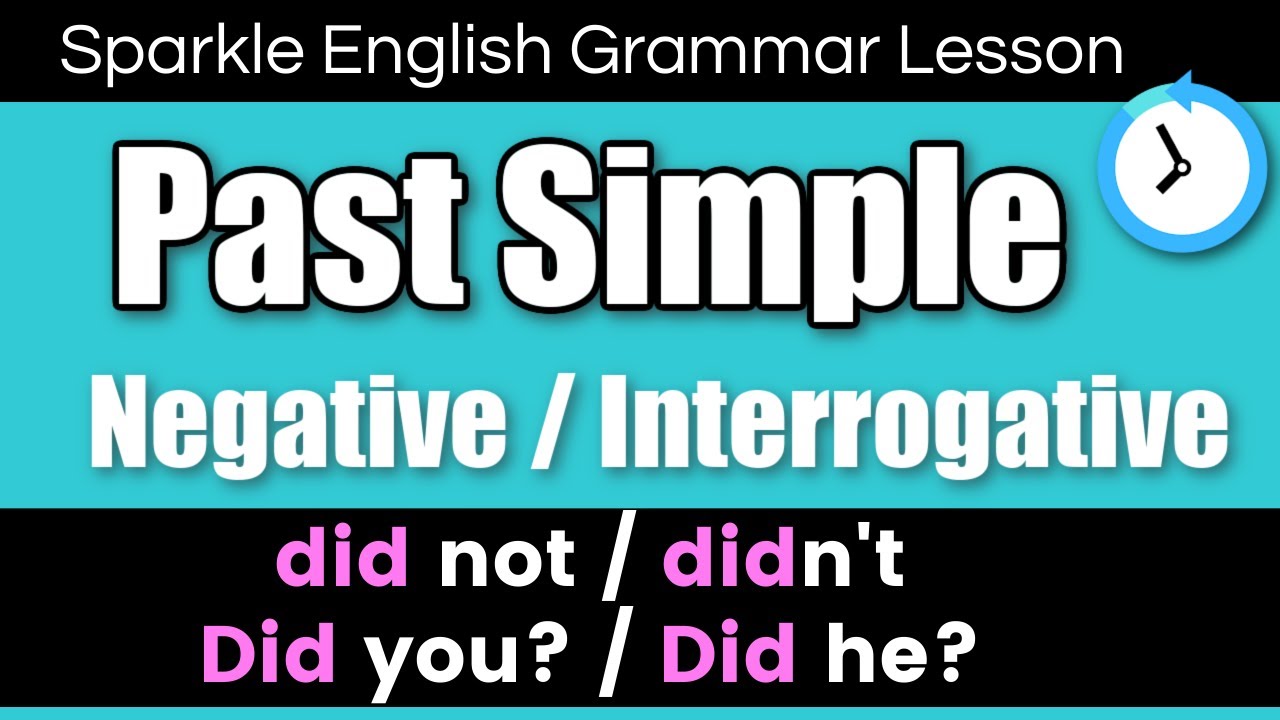 Past Simple Tense Negative and Interrogative Form in English + QUIZ | English Grammar