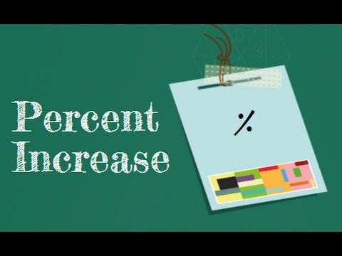 How do you find the percent increase?