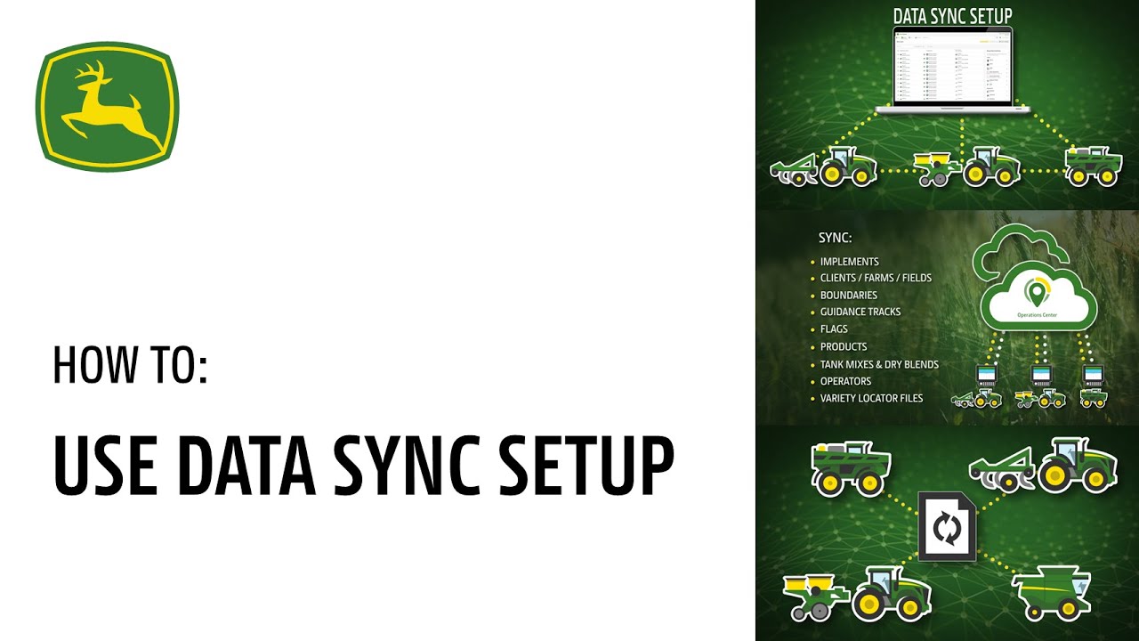 How to: Use Data Sync Setup | John Deere