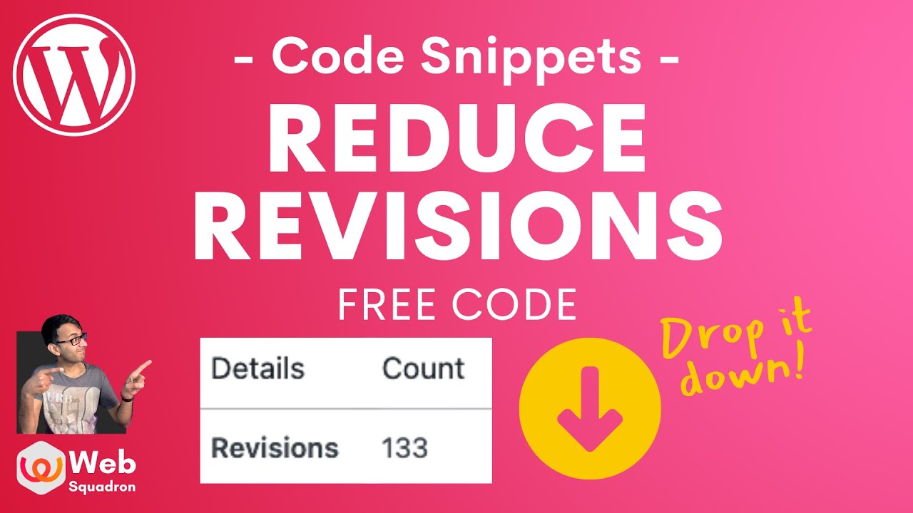 Code Snippets - Reduce or Remove Revisions - Free Code - CodeSnippets - Counter Elementor Safe Mode