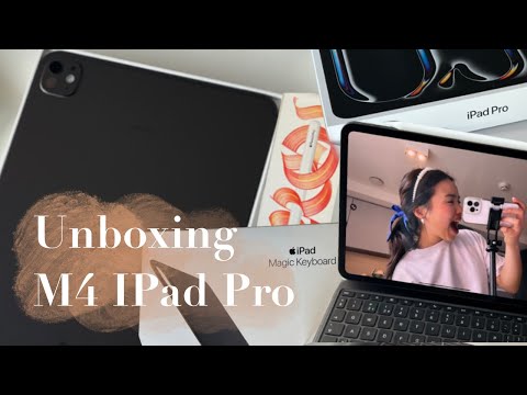 M4 IPad Pro 11” unboxing🫧🍓 | Magic Keyboard | Apple pencil pro | Folio