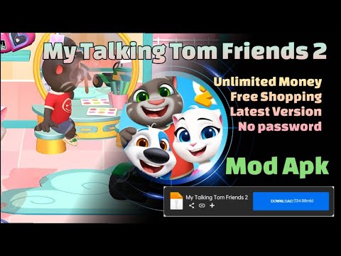 My Talking Tom Friends 2 | Mod Apk | Unlimited Money Free Shopping | v0.1.4.9498 | Gameplay