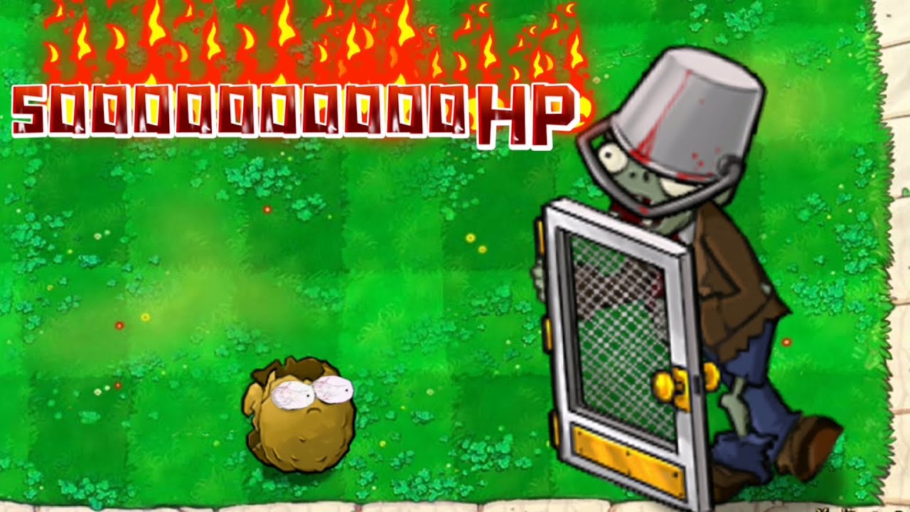50000000000 HP Screen Door zombie,which combinations can defeat it? - Plants Vs. Zombies