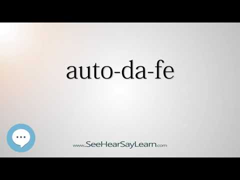 auto da fe - Smart & Obscure English Words Defined 🗣🔊