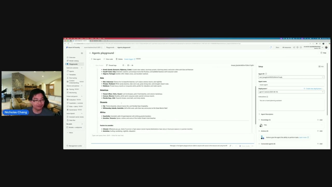 Deploy Azure AI Agent using AI Foundry