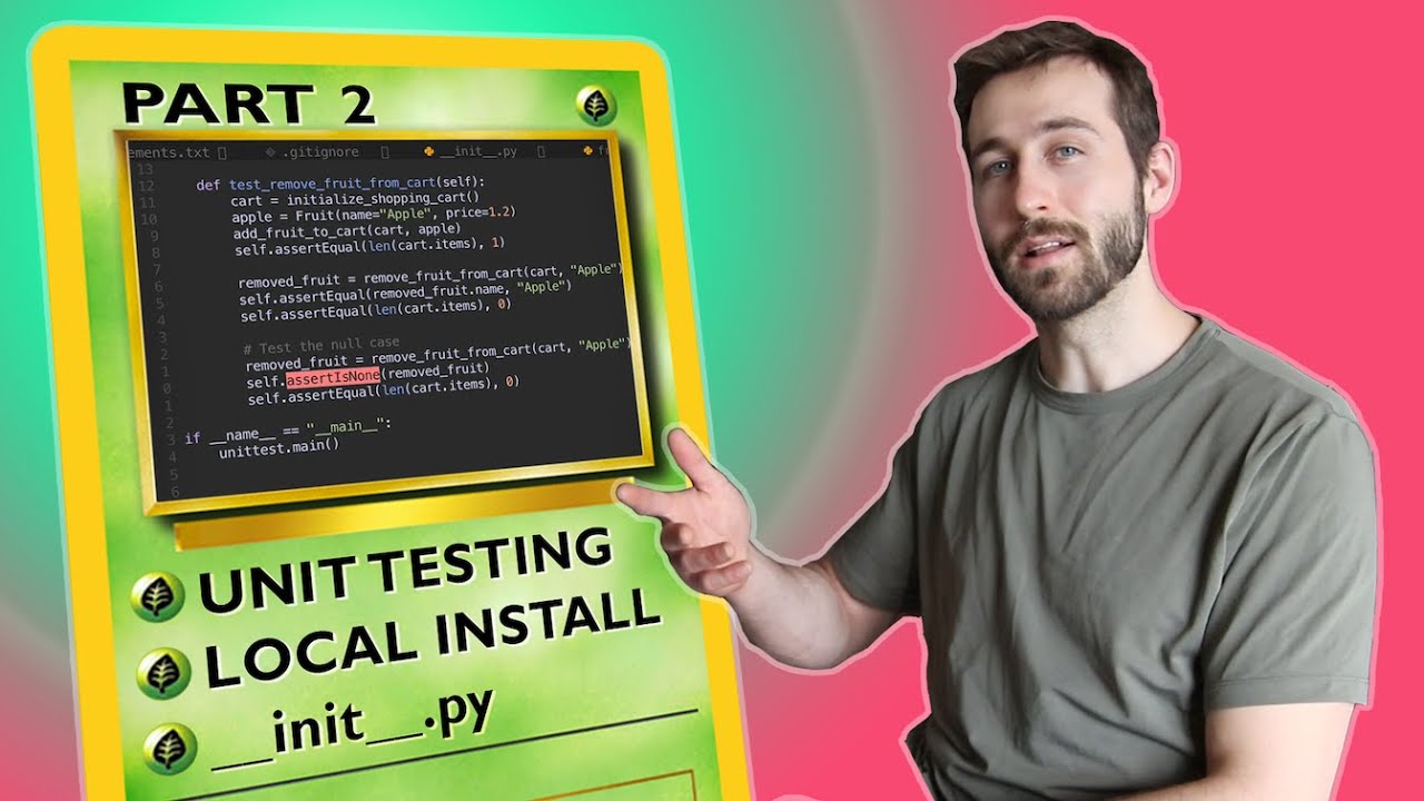 Unit Testing and pip install for a Python App