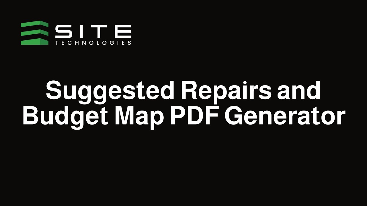 Suggested Repairs and Budget Map PDF Generator Use Case of the Week