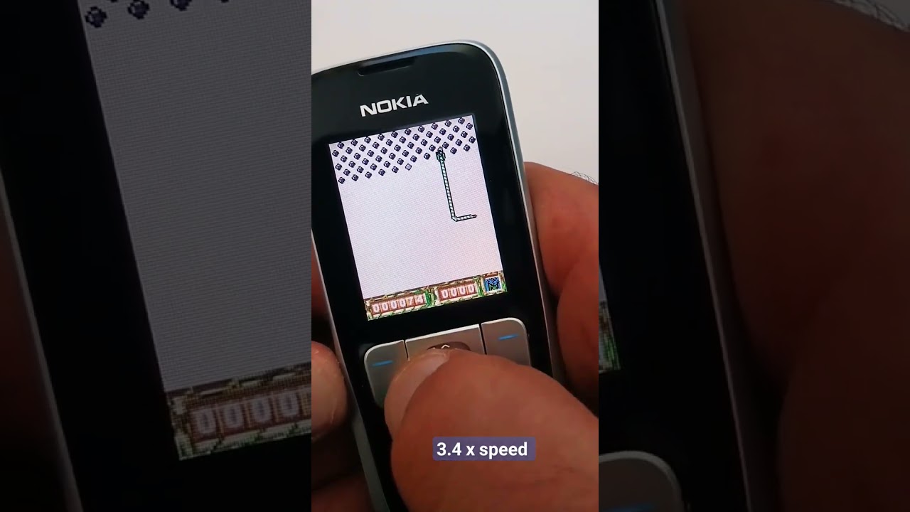 Nokia Snake EX2, level 9, 3.4x speed #snakegame #nokiagames #nokia #retrogaming #oldgames #celular
