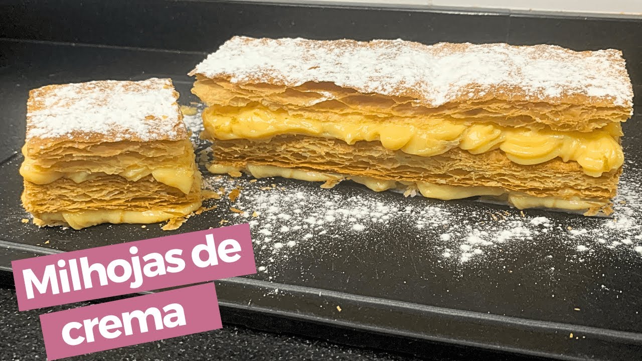 Tarta MILHOJAS con Crema Pastelera Casera: ¡te va a encantar! | Cocina